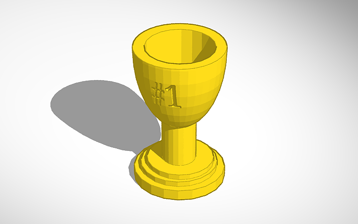 3D design trophy - Tinkercad