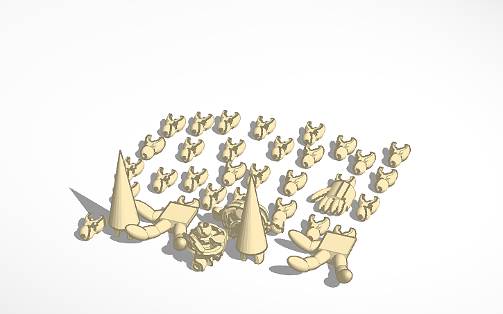 3D design the marionet puppet skeleton | Tinkercad