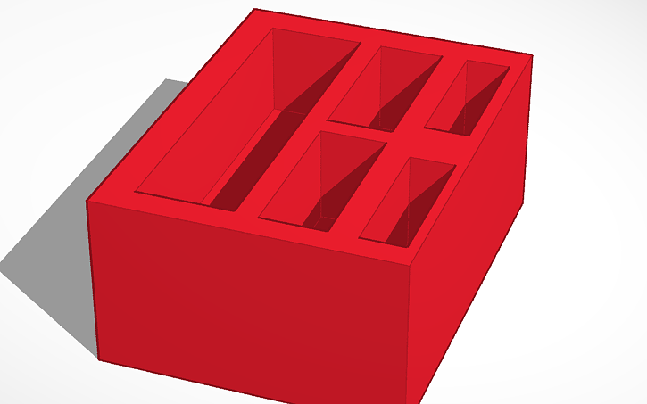 3D design remote control holder - Tinkercad