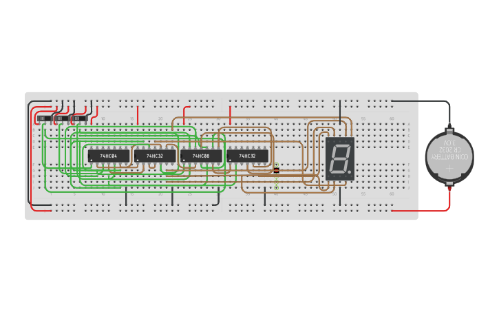 Circuit design ACTIVITY#8 - 3-VARIABLE K-MAP | Tinkercad
