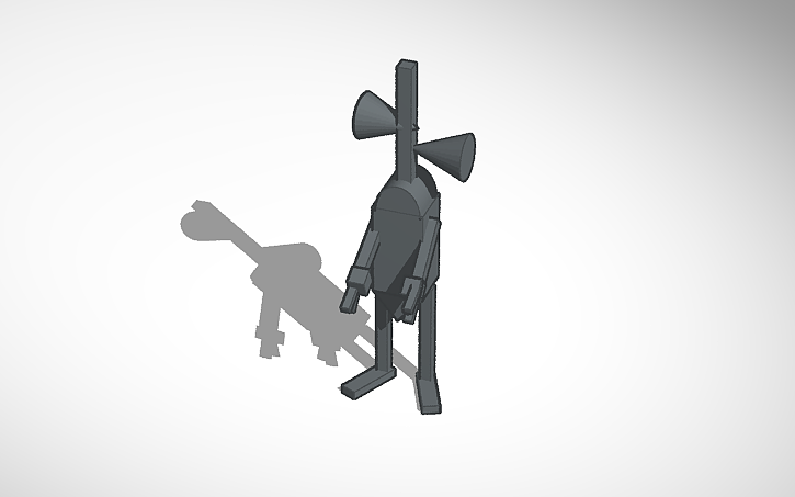 3d Design Siren Head Tinkercad