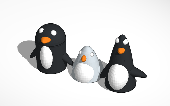 3D design penguins | Tinkercad