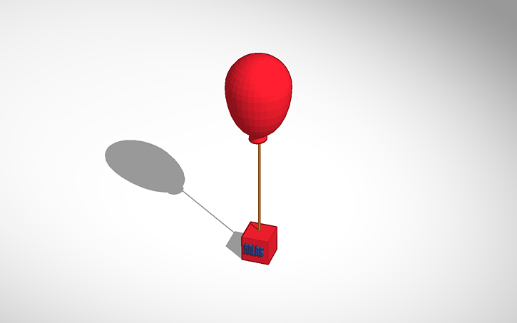 3D design the red balloon - Tinkercad