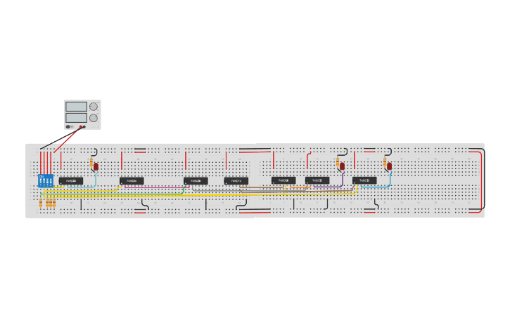 Circuit Design Electrónica Digital Tinkercad 0313