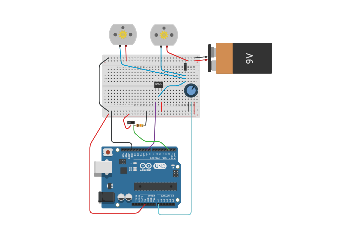 Circuit design Murf's Basic Robot - 2 Motors - Switch on, control speed ...