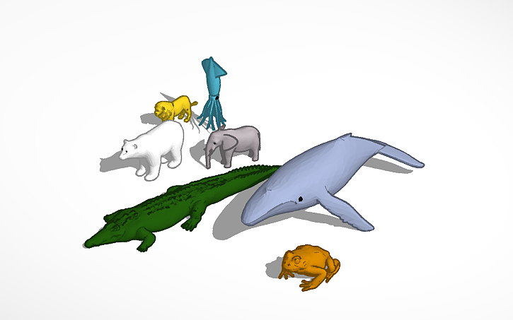 3D design ANIMALS BABY | Tinkercad