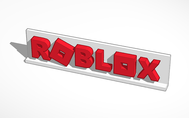 3D design roblox logo - Tinkercad