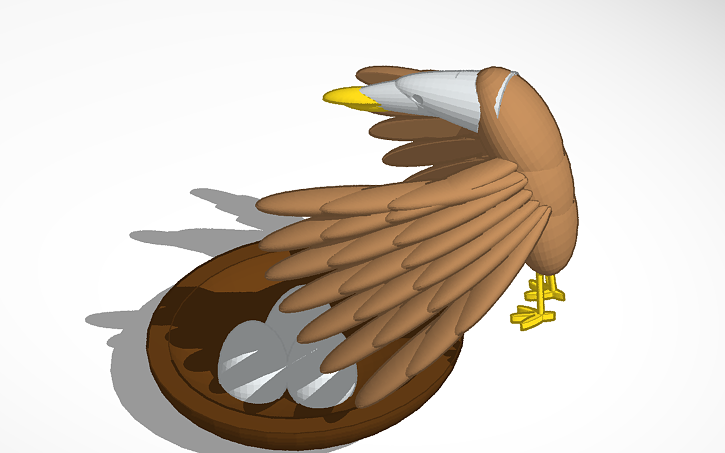 3D design eagle - Tinkercad
