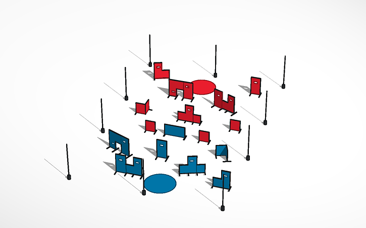 3D design Nerf barriers | Tinkercad