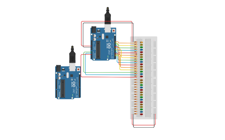 Circuit design Light Show - Tinkercad