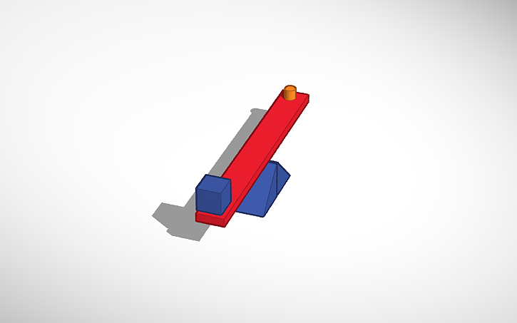 3D design Lever Problem - Tinkercad