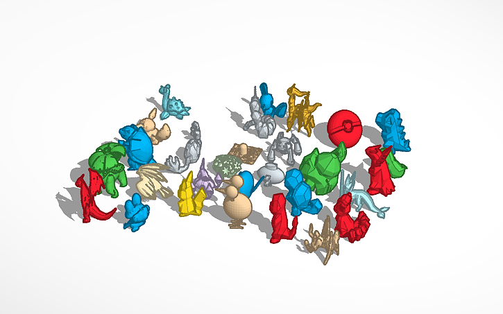 3D design pokemon - Tinkercad