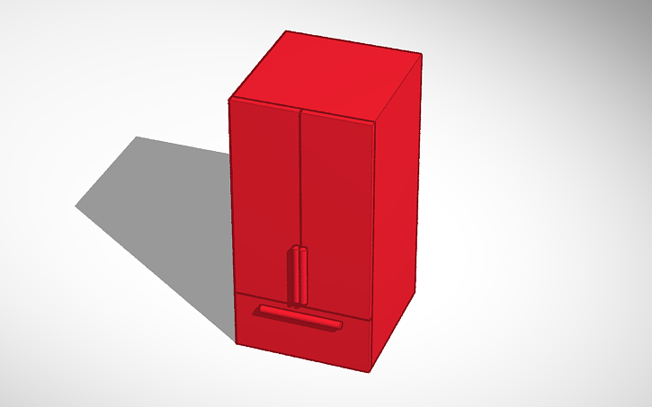 3D design Refrigerator - Tinkercad