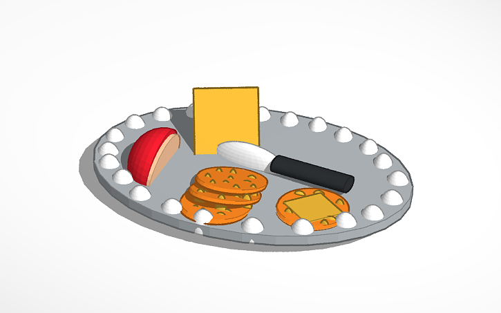 3D design Copy of Snack Tray - Tinkercad
