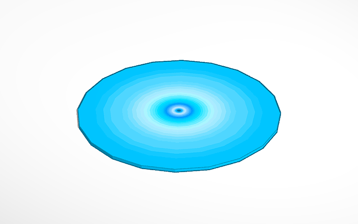 3D design Weird Blue Gradient Thingy - Tinkercad