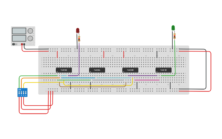 Circuit design Full Subtractor Using Logic Gates - Tinkercad