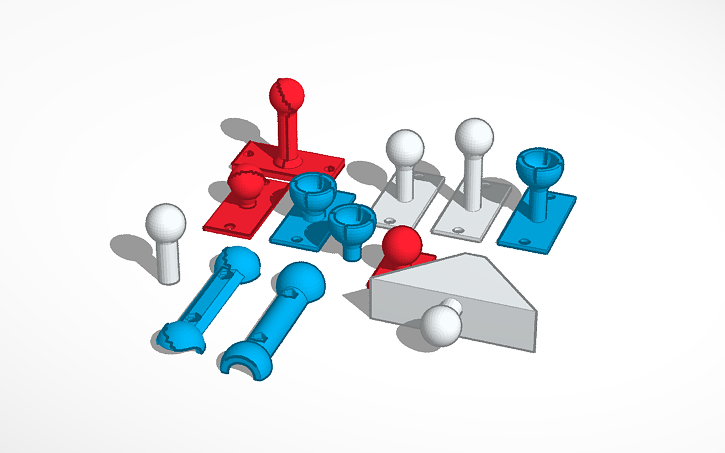 3D design Raspberry Pi Camera Ball Joint supports | Tinkercad