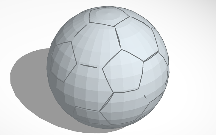 3D design Soccer Ball ELA Project - Tinkercad