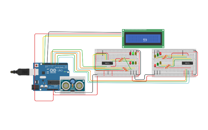 Circuit design Copy of four ways smart traffic lights control using ... Circuit design Copy of four ways smart traffic lights control using ...