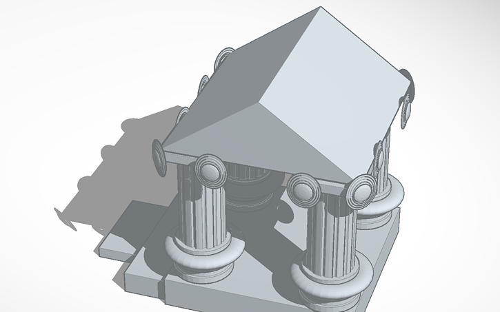 3D design Ionic Column Project | Tinkercad
