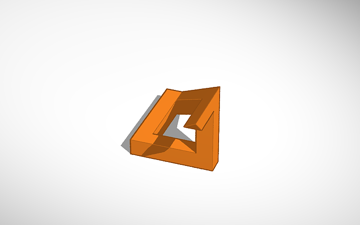 3D design Impossible Triangle - Tinkercad