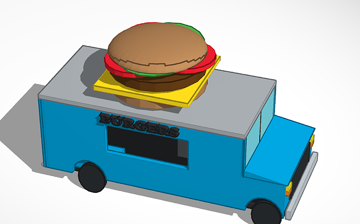 3D design food truck | Tinkercad