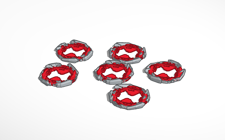 3D design Random attack beyblade template - Tinkercad
