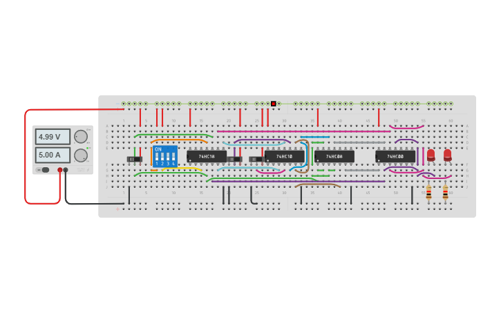 Circuit Design Asynchronous Jk Flip Flop Tinkercad