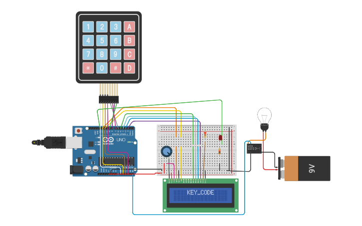 Circuit design keypad 4 | Tinkercad