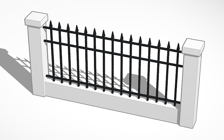3D design Copy of Fence V2 - Tinkercad