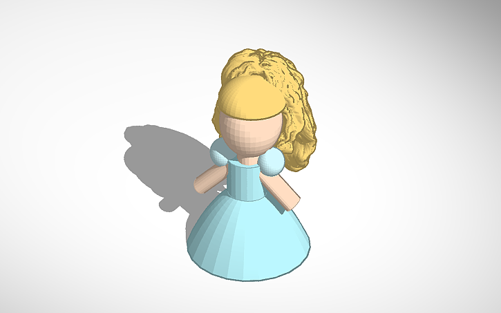 3D design Princess Rosalina from Super Mario Galaxy! - Tinkercad