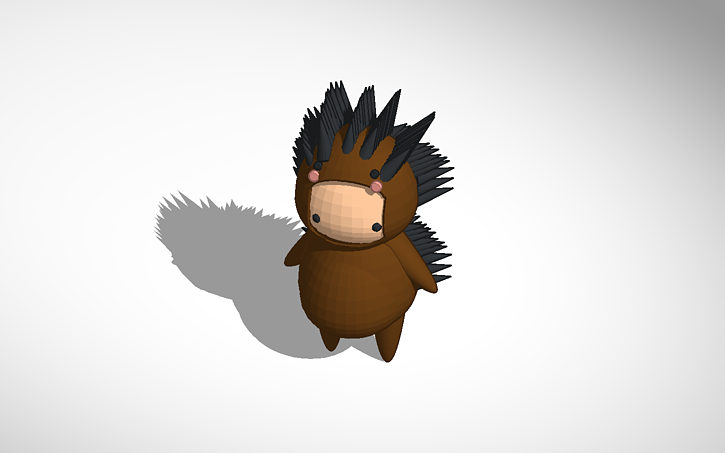 3D design Porcipine Chibi Entry - Tinkercad