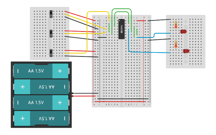 Circuit design SetReset Latch Debug | Tinkercad