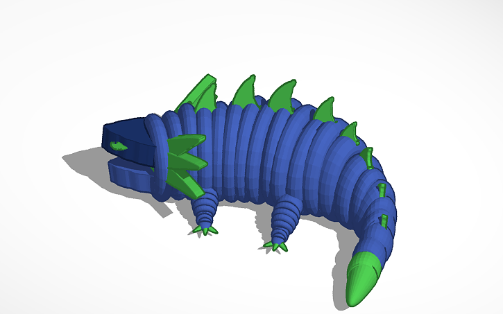 3D design lizard - Tinkercad
