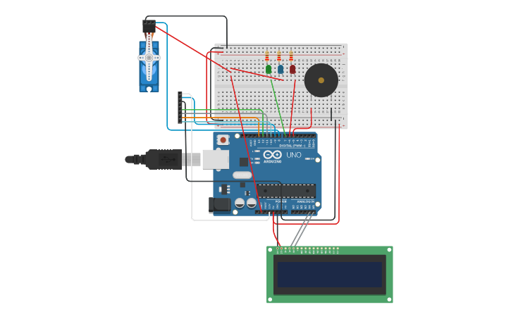 Circuit design RFID замок пара 9 - Tinkercad