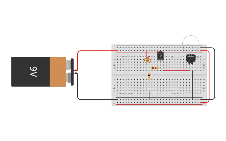 Circuit design Transistor PNP 1B IO20054 | Tinkercad