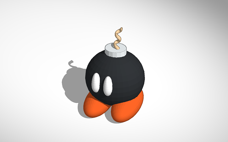3D design Bomb from Mario - Tinkercad