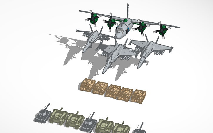 3D design war tank - Tinkercad