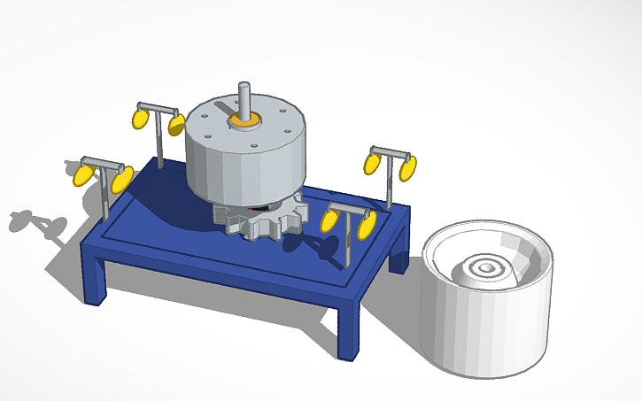 3D design Modelo Generador Hidraulico - Tinkercad
