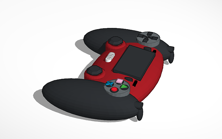 3D design manette PS4 - Tinkercad