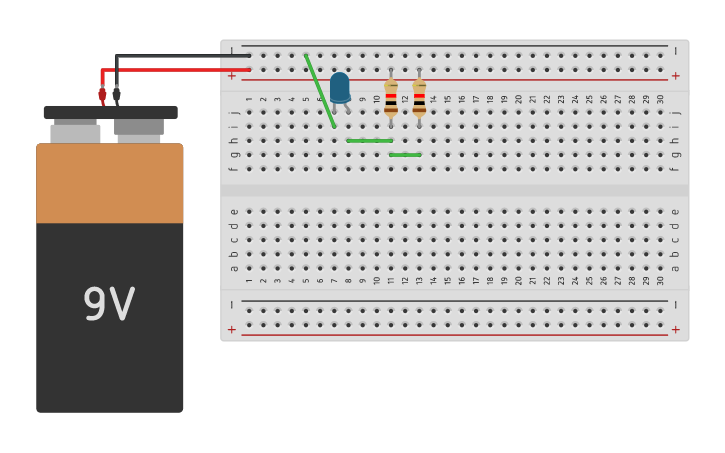 Circuit Design Breadboard Tinkercad