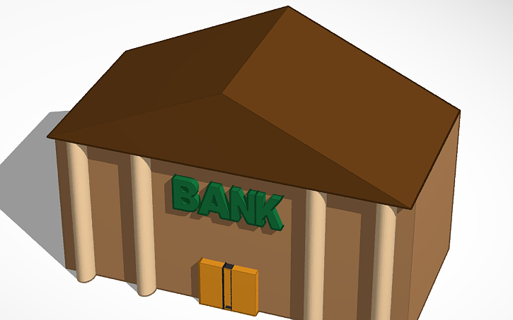 3D design Bank - Tinkercad