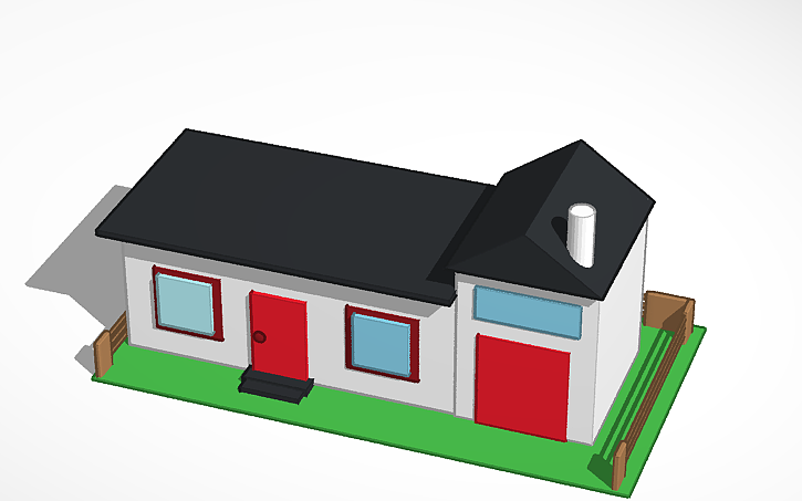 3D design Casa moderna - Tinkercad
