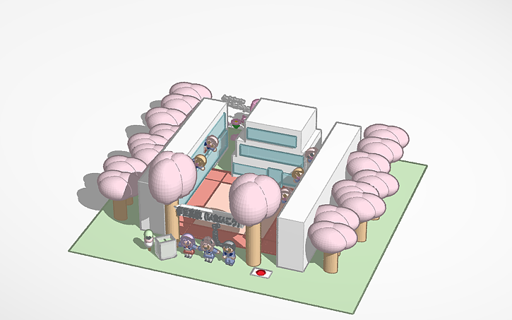 3D design Copy of Japanese challenge! My 2nd challenge too! - Tinkercad