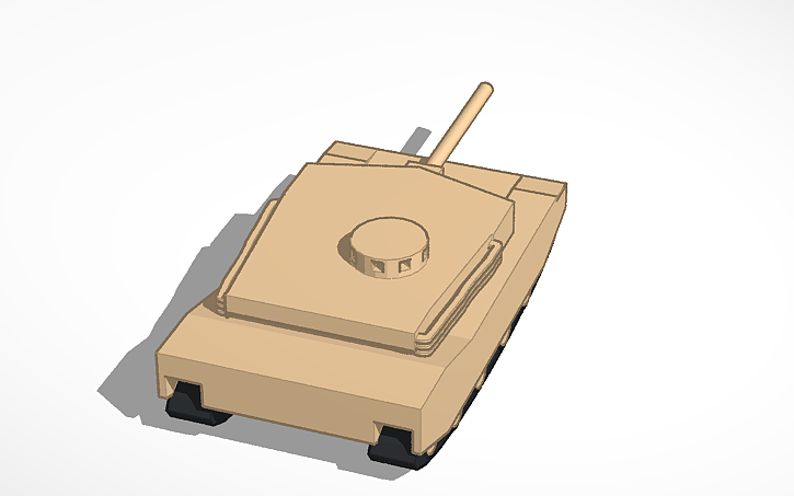 3D design M1 Abrams Tank - Tinkercad