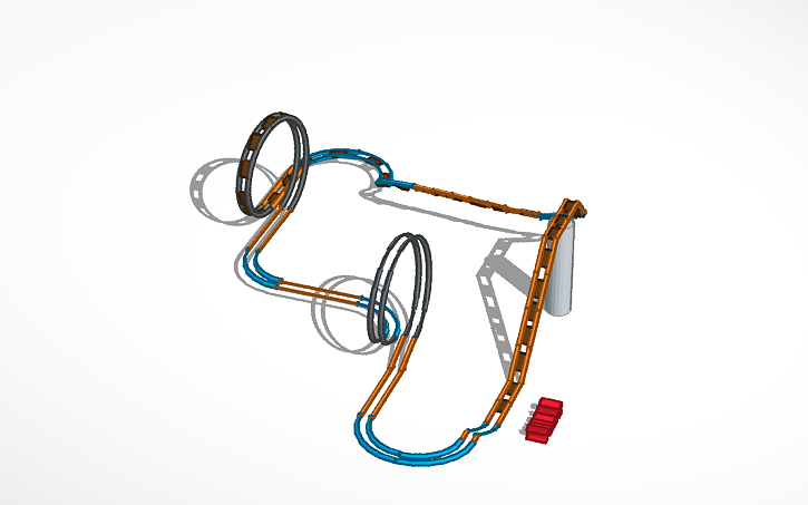 3D design Roller Coaster - Tinkercad