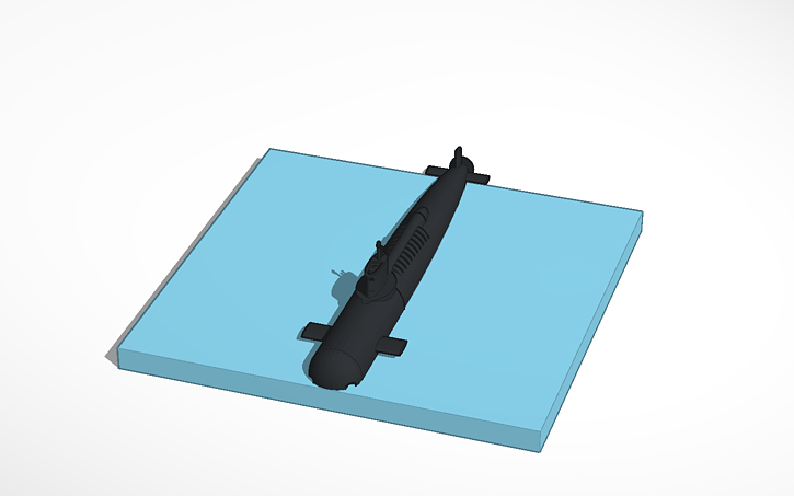 3D design submarine nuclear | Tinkercad