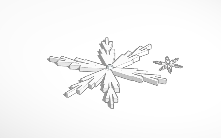 3D design Snowflakes - Tinkercad