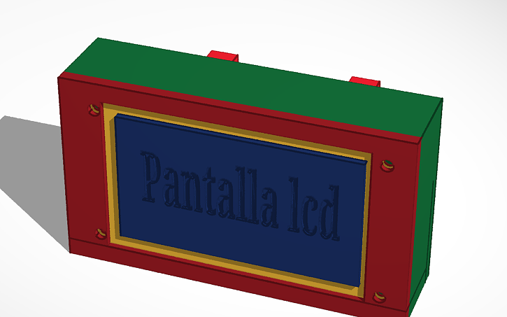 3D design Pantalla lcd - Tinkercad