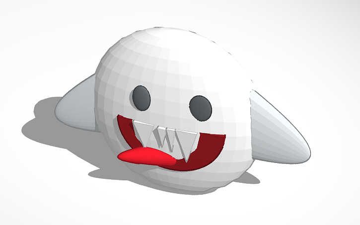 3D design spoopy ghost - Tinkercad